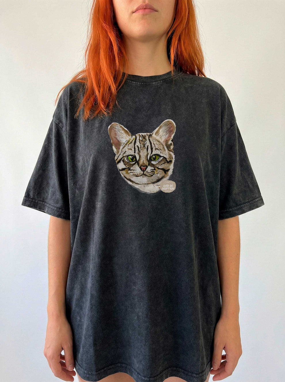 Polera ilustrada Gato de Geoffroy – Hoja de Parra